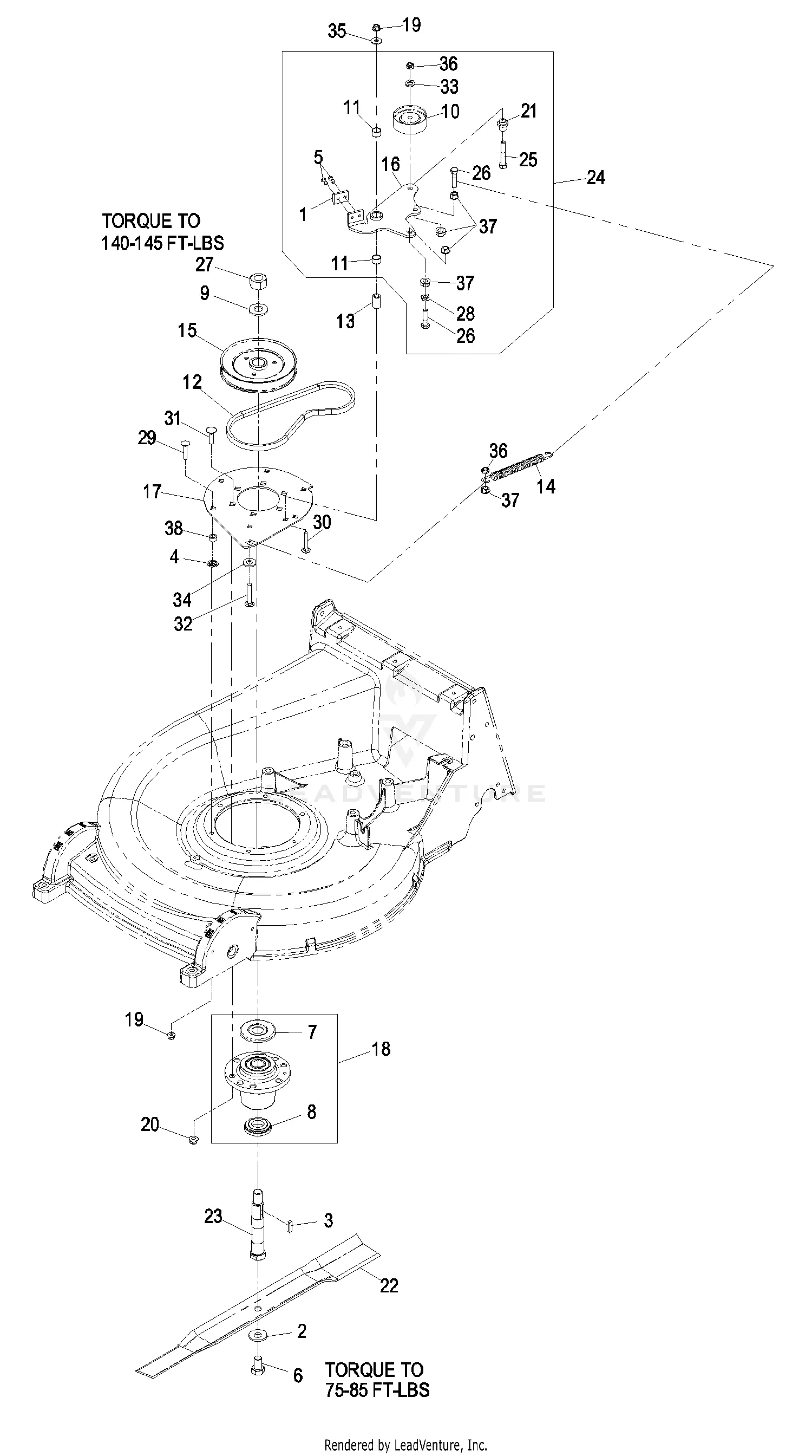 eXmark Metro 26 S/N 720,000 & Up MS6KA26B S/N 720,000 & Up Parts Diagrams