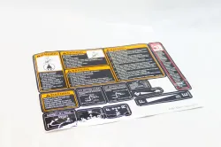 Kubota #K3001-65400 LABEL SET,1
