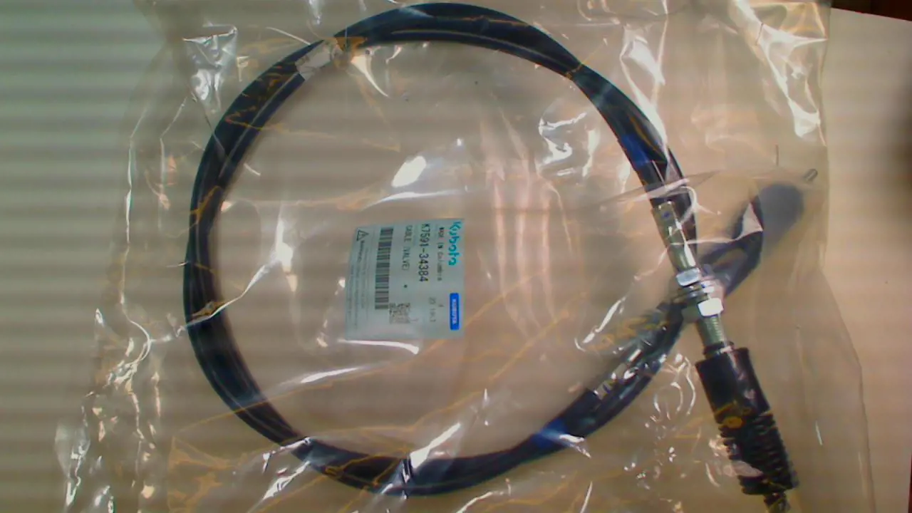 Kubota #K7591-34384 CABLE (VALVE)