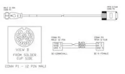 New Holland #ZTN43353 CABLE, ELECTRIC