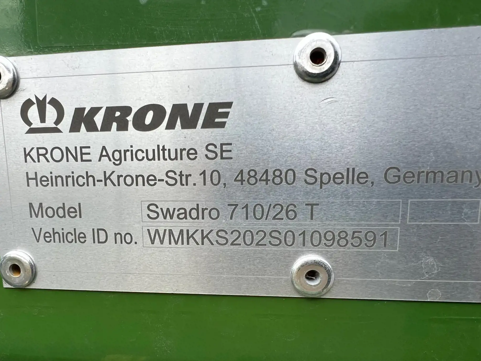 Used Krone SW710T