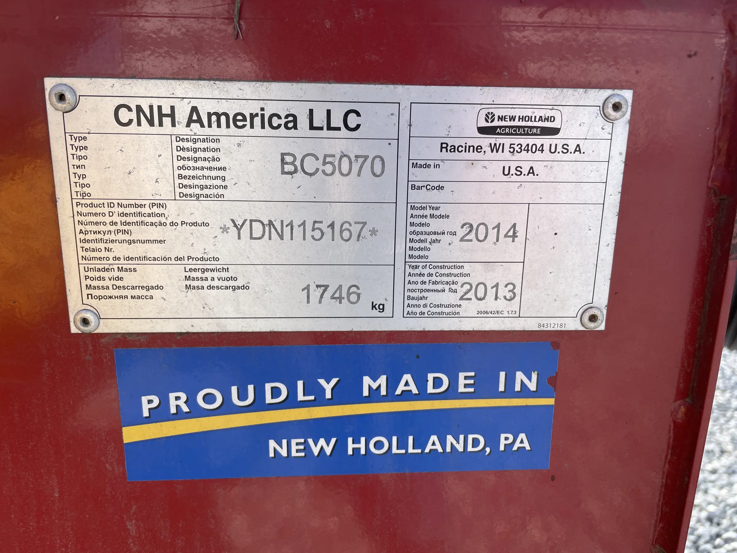 Used New Holland BC5070